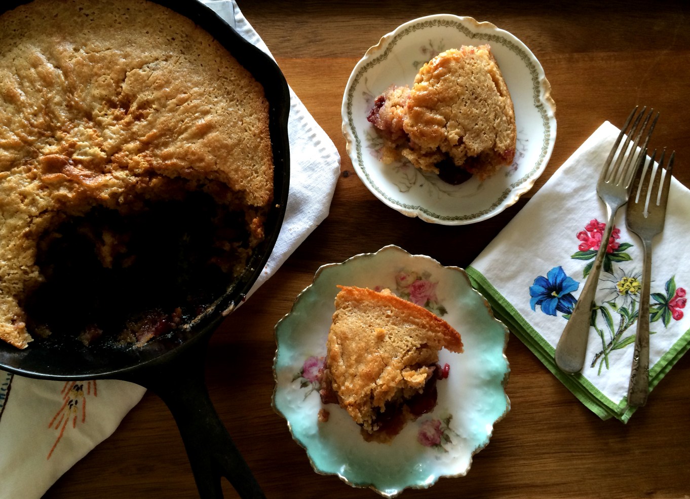 Cast-Iron Cherry Cobbler | the Seasonal Veg Head